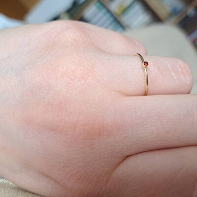 14k Solid Gold Stacking Ring, Stacking Ring, Solid Gold Stacking Ring, Silver Stacking Ring ...