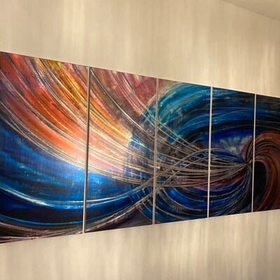 Lighted Metal Wall Art-metal Wall Sculpture color Changing Wall Art ...