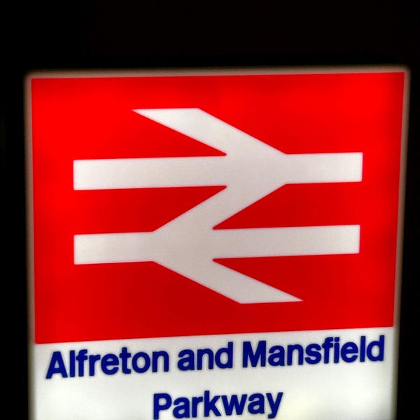 Personalised British Rail Station LED Sign – Custom Station Name Light ...