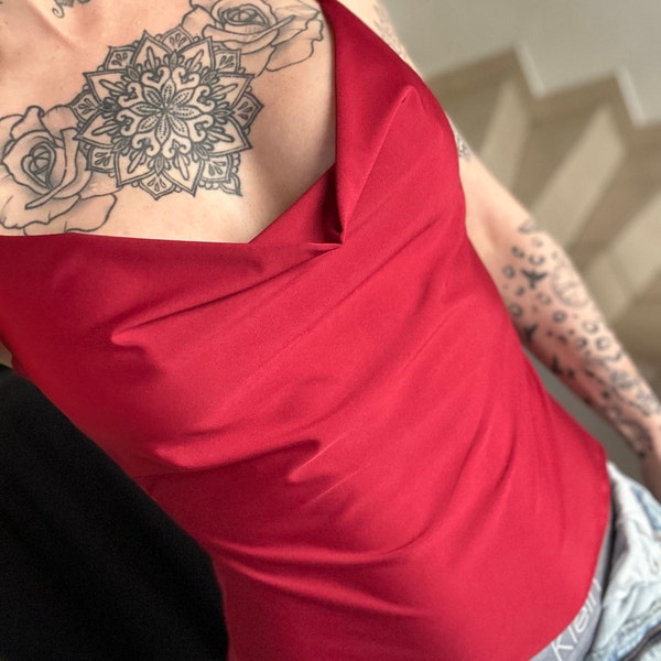 TANK TOP Sewing PATTERN | Silk Top Pattern| Satin Crop Top Pattern ...