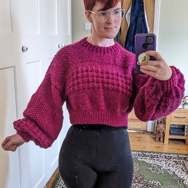 Knitting Pattern | "hazy Skies" Sweater | Digital Download | Beginner ...