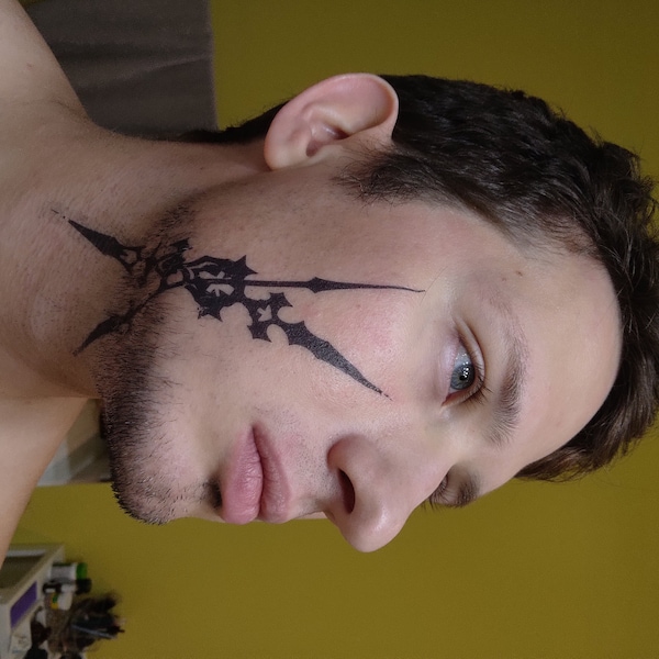 FFXVI Bearer Face Tattoo Final Fantasy XVI 16 Clive Rosfield Branded ...