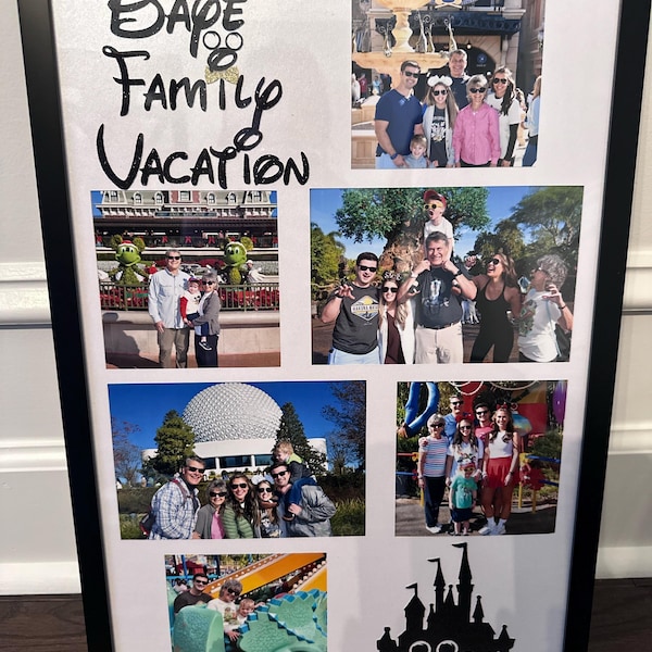 Disney Mickey Mouse Picture Frame Collage Photo Frame Birthday Disney ...