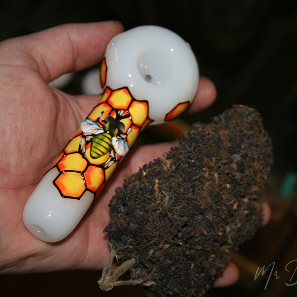 Pipe Glass Honeybee Pipe Bee 3d Pipe Handmade Pipes - Etsy