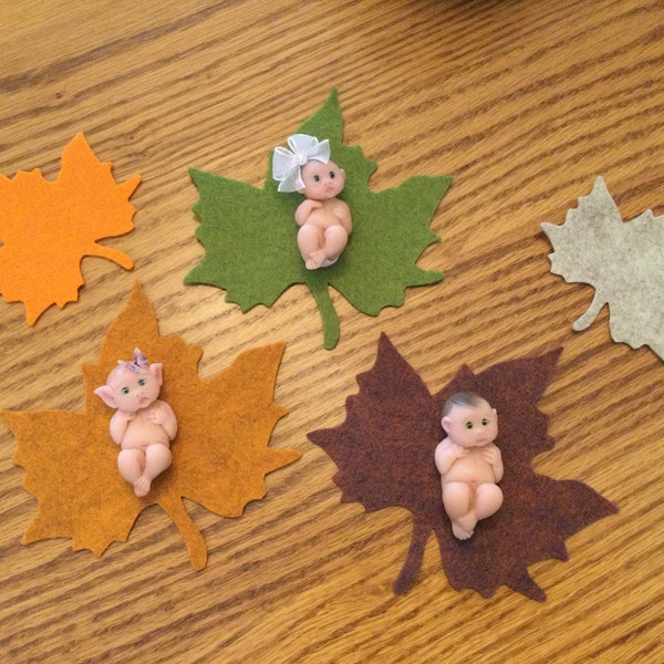 Wool Blend Felt Leaf Die Cuts // Appliques // Made in USA - Etsy