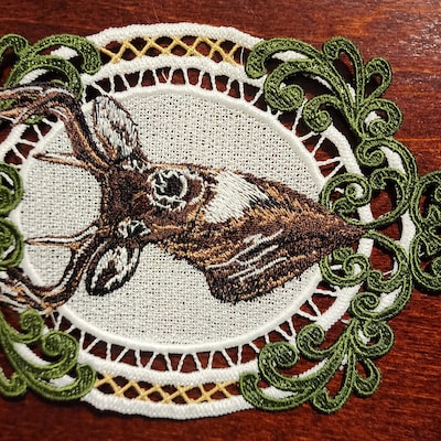 Whitetail Buck Deer Head Machine Embroidery Design Instant Download - Etsy