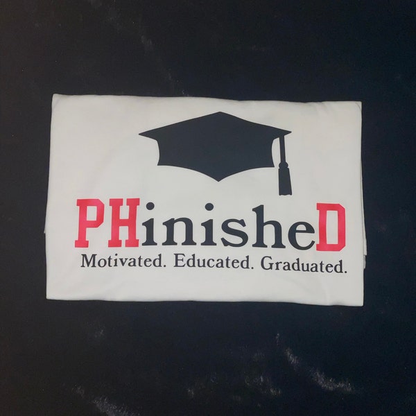 Phinished, Motivated Educated Graduated, Graduation Svg, College Grad ...