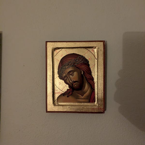 Synaxis of the Bodiless Powers Handmade Icon Golden Leaves Plated - Etsy