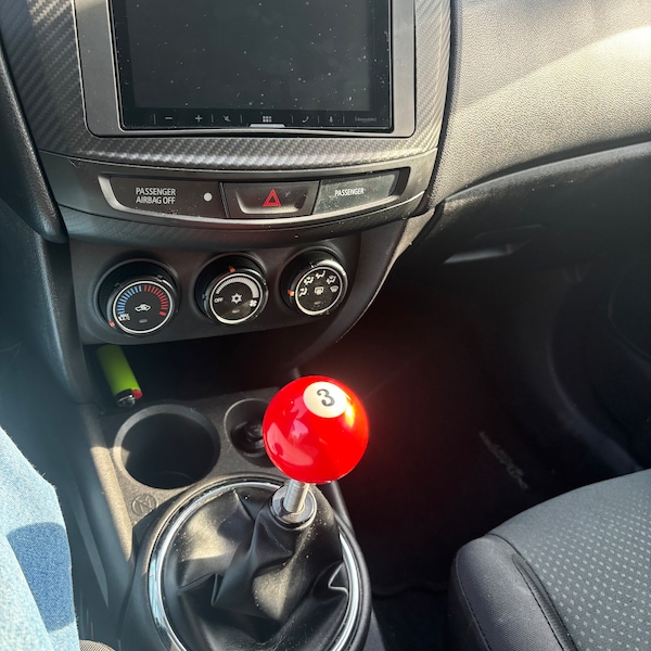 Billiard Pool Ball Shift Knob Threaded Gear Shifter Shifting Exact Fit ...