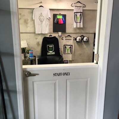 Staff Only Wall Decal Decorative Art Decor Sticker for Office Business ...