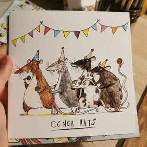 Conga Rats Congratulations Silly Humour Pun Card - Etsy