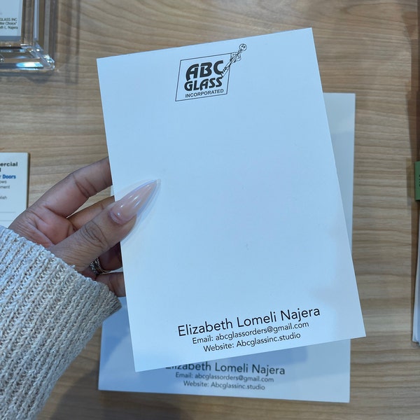 Your Logo Here, Personalized Business Notepad, Custom Business Notepad ...