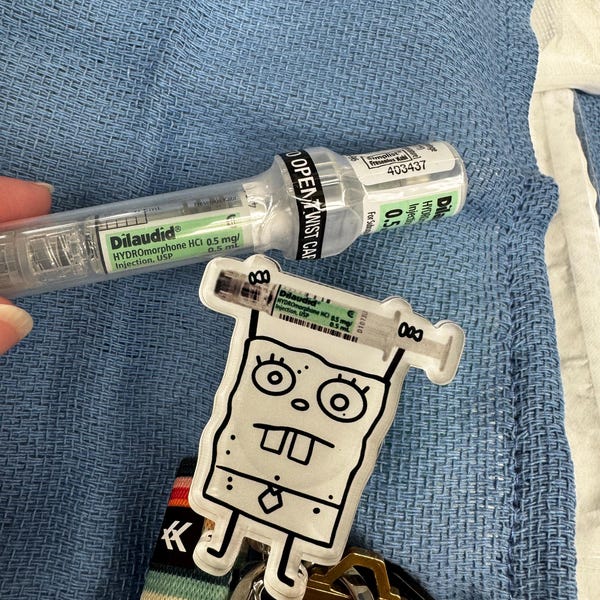 Doodle Bob Oxygen Tank-medical Badge Reel, Respiratory Therapist, RN ...