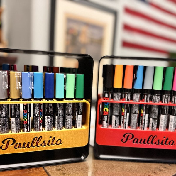 Marker Organizer for POSCA Paint Pens • 1M, 3M, 5M • Personalized Paint ...