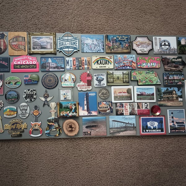 Travel Magnet Display | Magnetic Memo and Bulletin Board for Wall ...