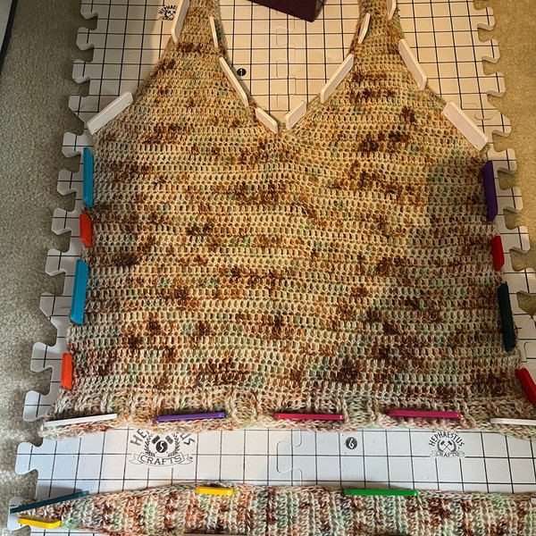 Crochet Tank Top Pattern Modern V-neck Tank Top Easy Summer Top DIY ...