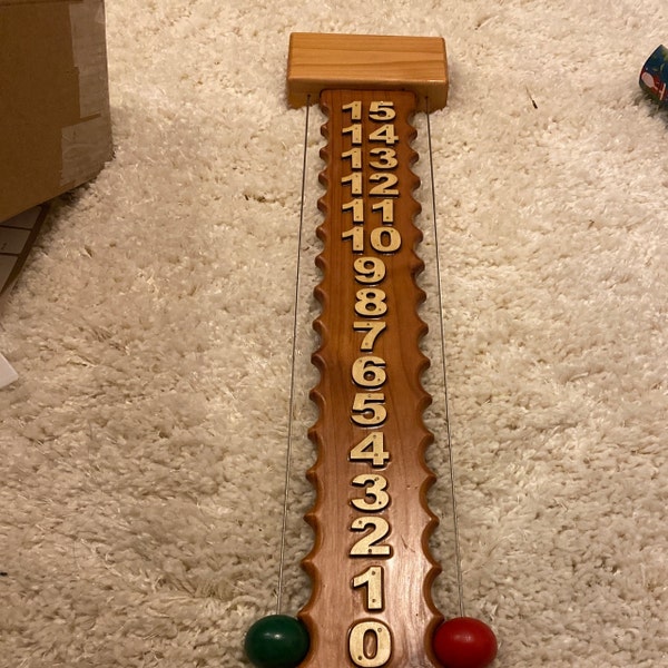 Bocce Ball Scoreboard Numbered 0-15 Vertical Design, All Things Bocce ...