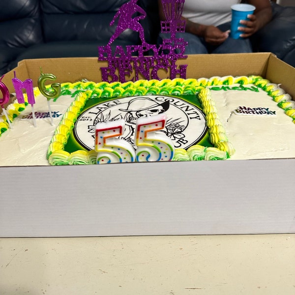 Frisbee Birthday Cake Topper,frisbee Cake Topper,mini Golf Cake Topper ...