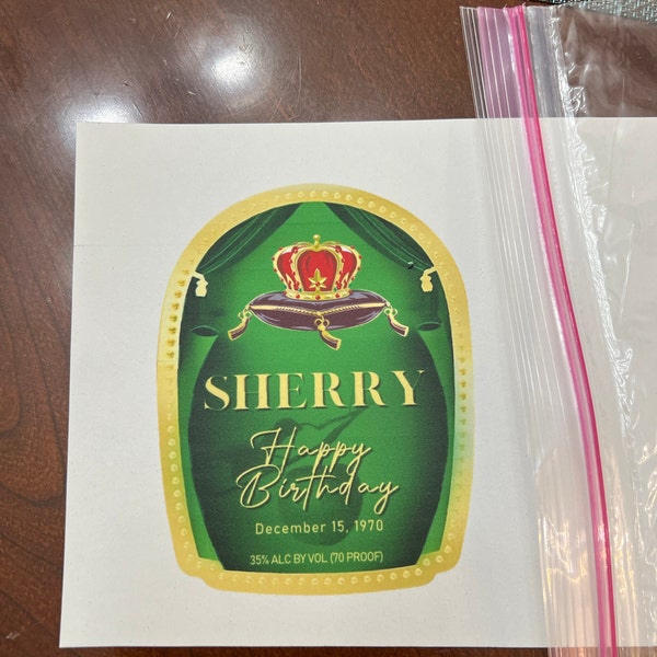 Printable Patron 200ml Bottle Label Editable Customize, Tequila ...