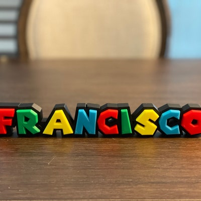 Custom Mario Style Name Plate, Personalised Desk Sign, Boy Gift, Gift ...