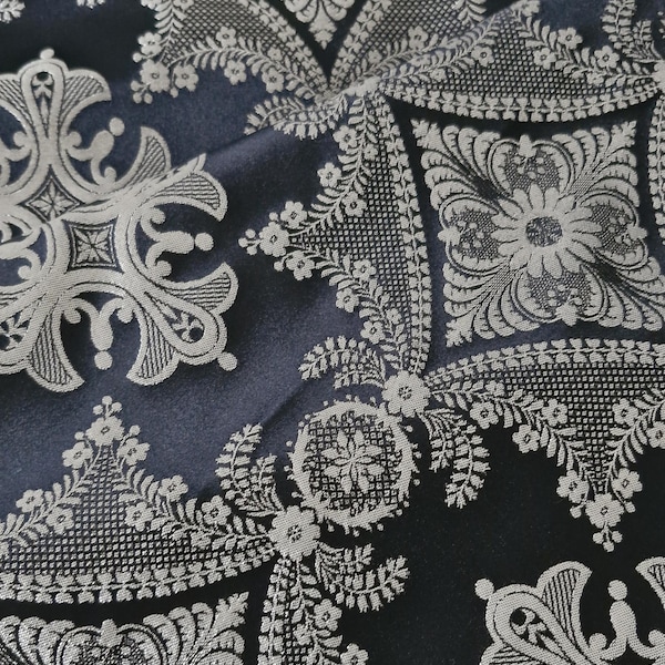 Gold Metallic Brocade With Angels and Burgundy Outline, Clerical ...