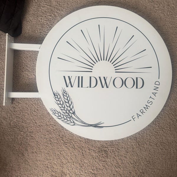 Custom Rectangle Blade Sign for Business | Double Sided Metal ...