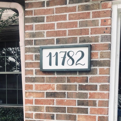Farmhouse Style House Number Sign, House Number Sign,number Sign ...