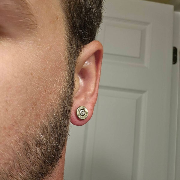 Police Bullet Ear Gauges 40 Cal Bullet Earring Bullet Shell U Pick Your ...