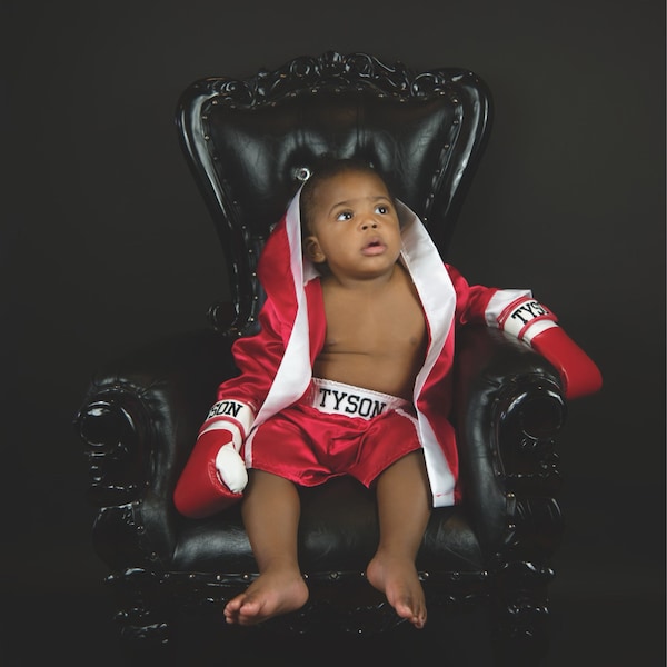 Baby Champion's Boxing Set: Personalized Robe, Shorts, and Gloves - Etsy