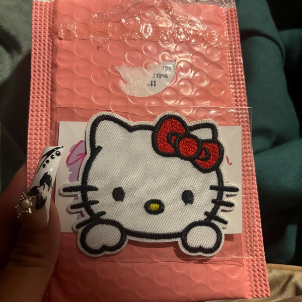 HELLO KITTY Embroidery Iron on Patch - Etsy