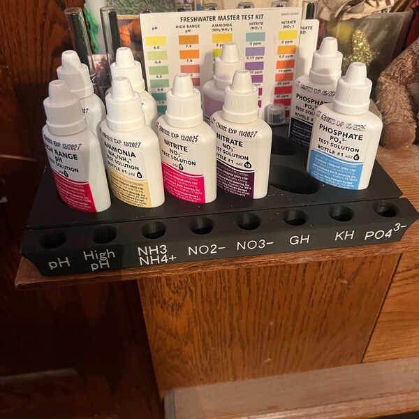 Gh, Kh, P04+ API Test Kit Holder and Dry Rack! || API Test Tube Holder ...