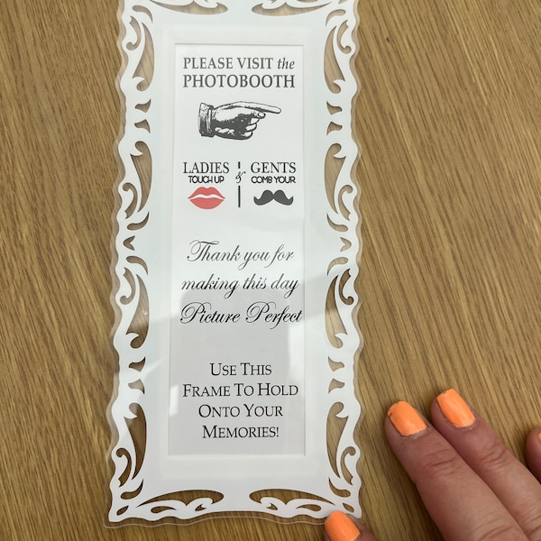 Photo Booth Frame, 2x6, Love Photo Booth Frame With Photo Booth Insert ...