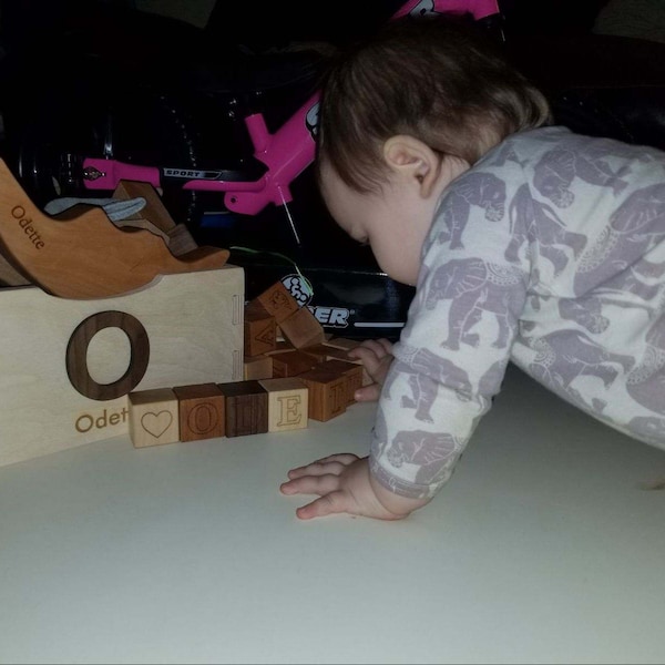 Wooden Toy Crate - Personalized Wood Box for Blocks and Toys - Handmade ...