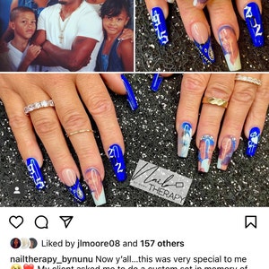 Chola Chicana 2 XL Nail Wraps Monochrome Sad Girl - Etsy