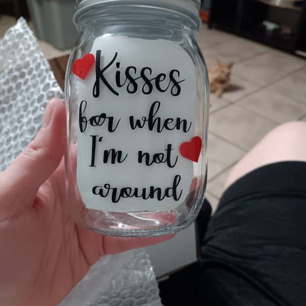 Kisses for When I'm Not Around | Long Distance Gift | Girlfriend Gift ...