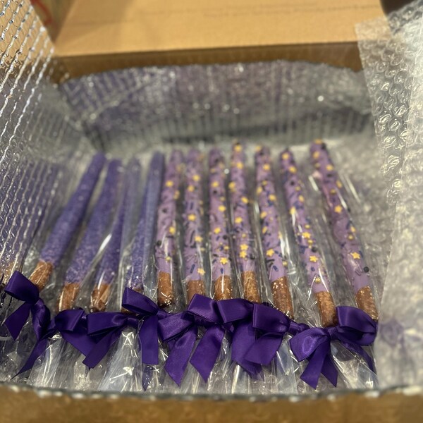 12-graduation 2024 Gold Diploma Chocolate Covered Pretzel Rods for ...