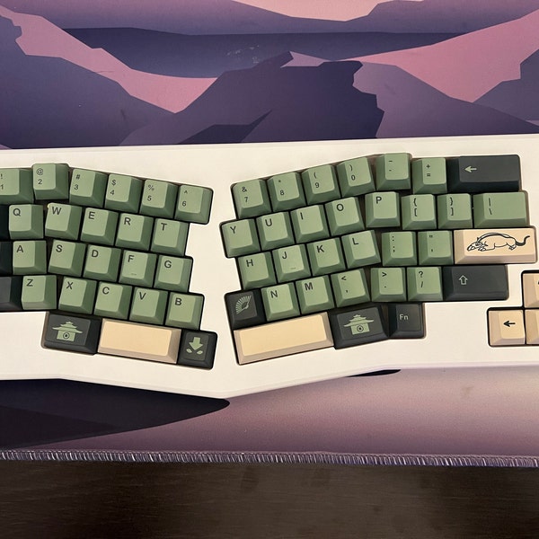 Botanical Keycap Set 140 Piece - PBT Keycap Set, MA Profile Keycaps ...