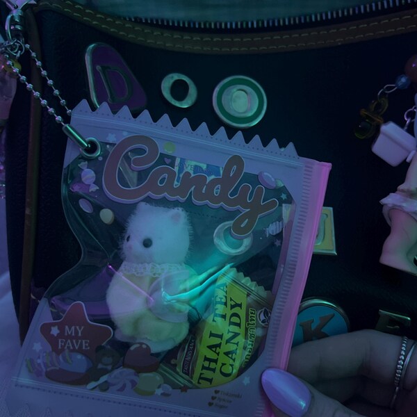 Cute Trinket Keychains / Bag Charms Kawaii Gacha Japanese Food Charm ...