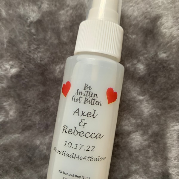 Bulk Wedding Bug Spray Party Favors | Bottles Arrive Filled With Label ...