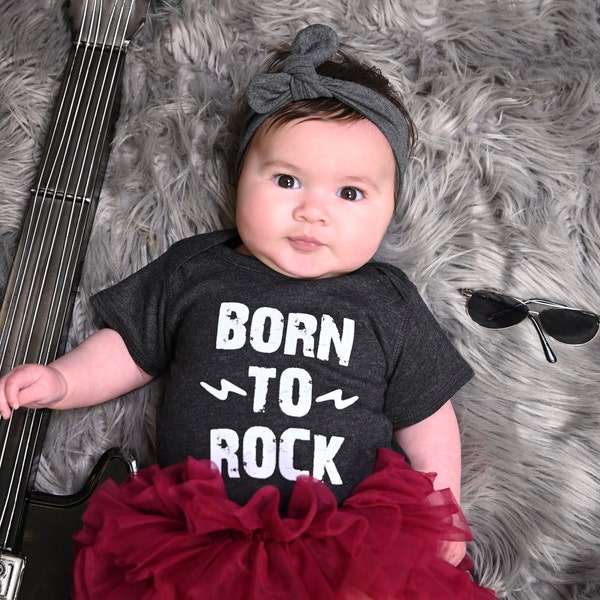 Born to Rock Baby Onesie®, Rock Baby Bodysuit, Rock Star Baby, Bringing ...