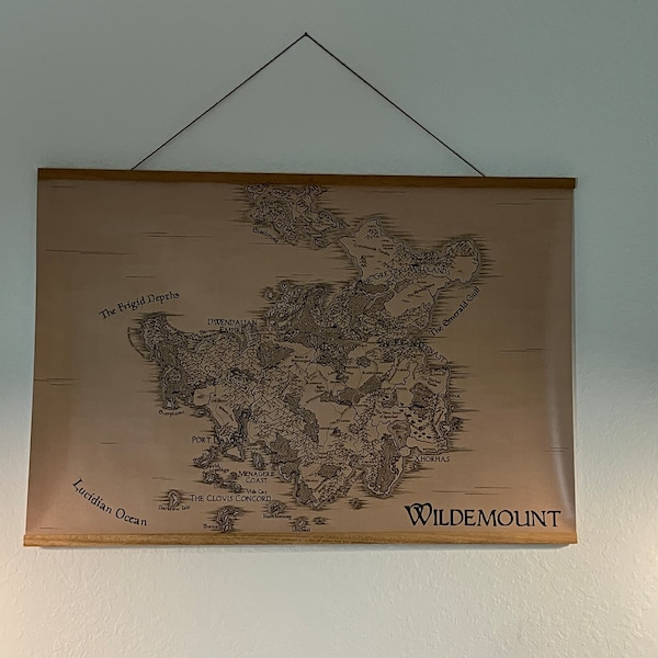 Map of Eora: Pillars of Eternity - Etsy