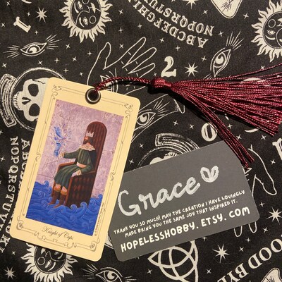 Intuitively Chosen Tarot and Oracle Card Bookmark Bookish Reader Gift ...