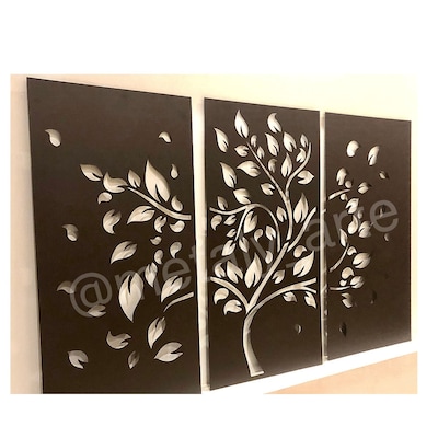 Tree Wall Art Vector Model. Wall Decor Svg Dxf Files-tree Panel Svg ...