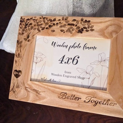 Wedding Photo Frame , Custom Wedding Gift , Wedding Gifts for Couple ...