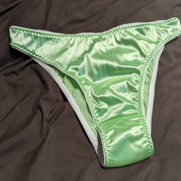 The Estelle Satin Panty ~ Vintage Style Sexy Hi-cut Leg Bikini Panties ...