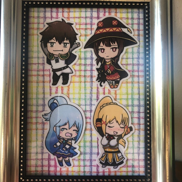 Konosuba Dance Laminated Stickers - Etsy