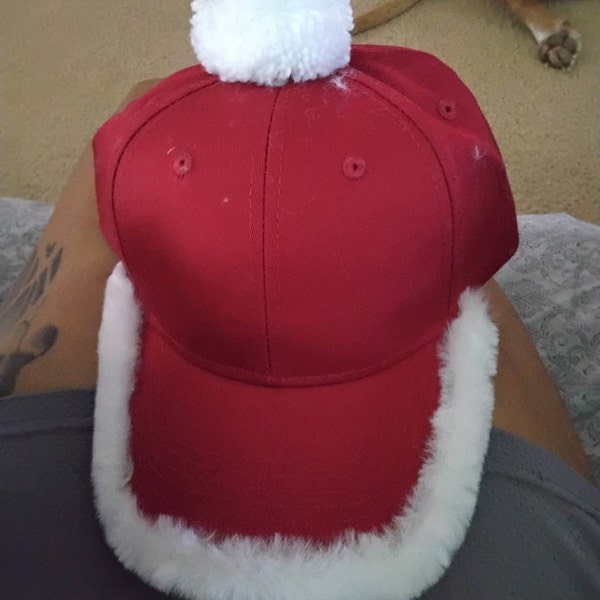 Santa Baseball Hats Youth Size Adult Size Custom Embroidered Small ...