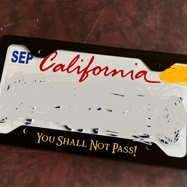 Black Mesa License Plate Frame, Gamer License Plate Holder, Game Car ...