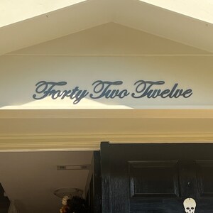 Script Address Sign Metal,script House Numbers,custom House Numbers ...