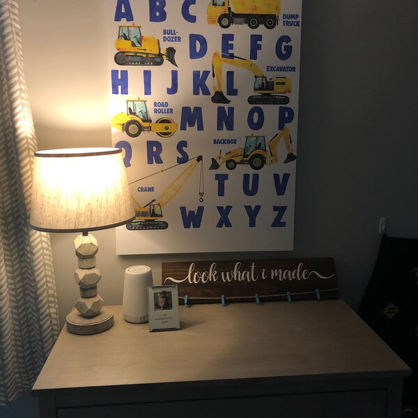 Construction Vehicle Alphabet Printable Watercolor Art, Truck and ...